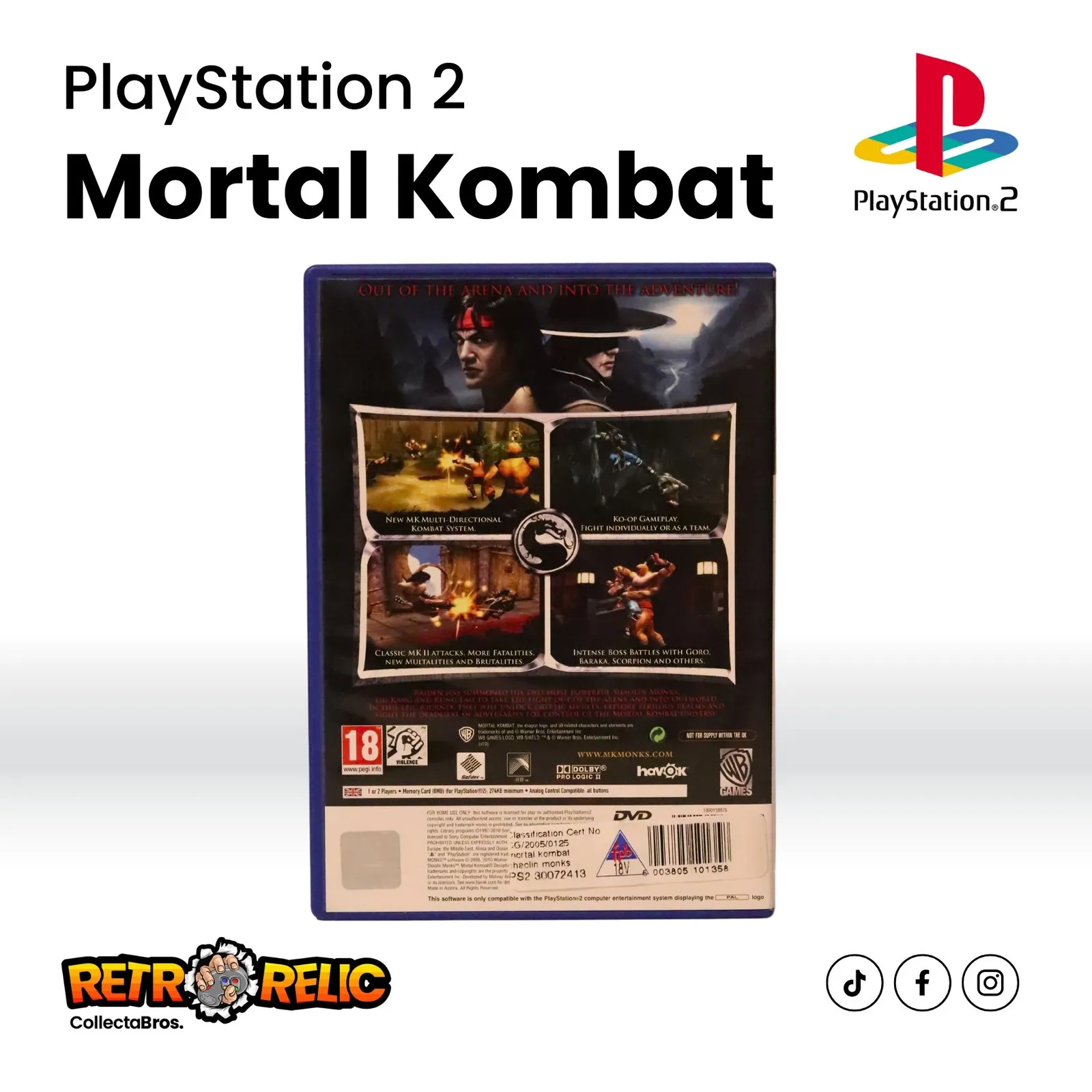 Games - Mortal Kombat Shaolin Monks videogame - PlayStation Two for ...